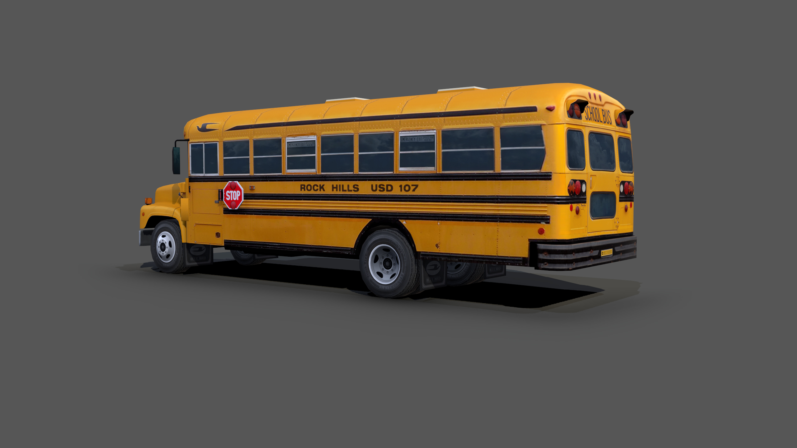modelo 3d International S1700 1988 School Bus - TurboSquid 2063086