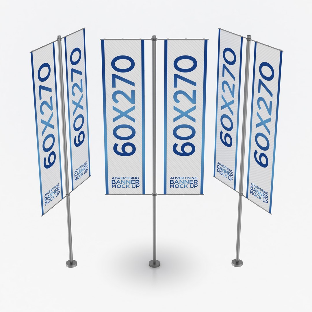 3D banner advertising model - TurboSquid 1329140