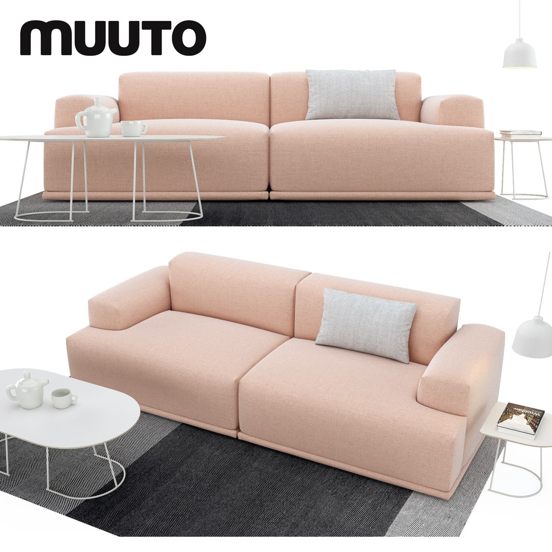 3D Model Muuto Sofa Set Tables - TurboSquid 1215131