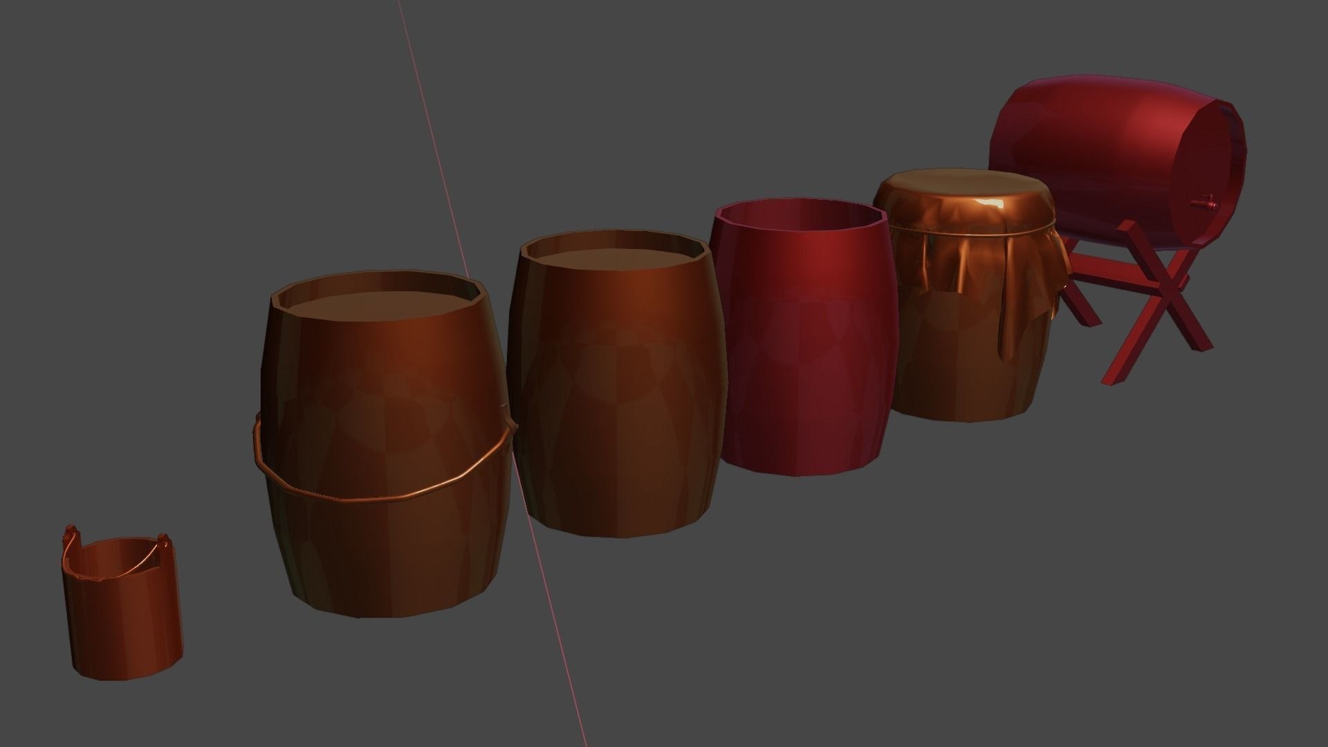 Medieval Barrels 3D model - TurboSquid 1748700