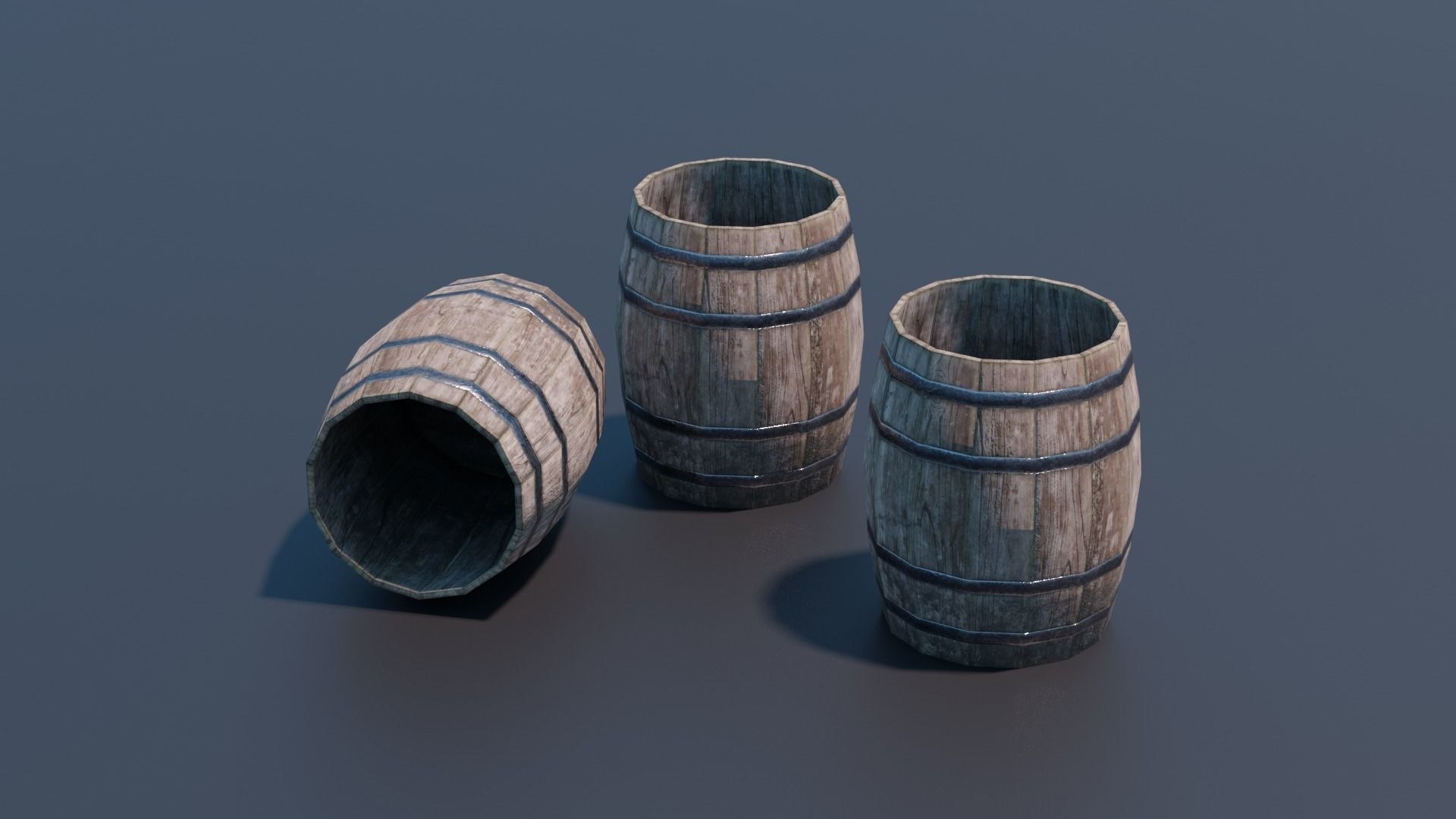 Medieval Barrels 3D model - TurboSquid 1748700