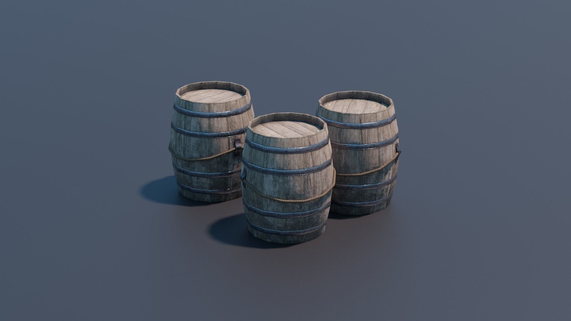 Medieval Barrels 3D model - TurboSquid 1748700