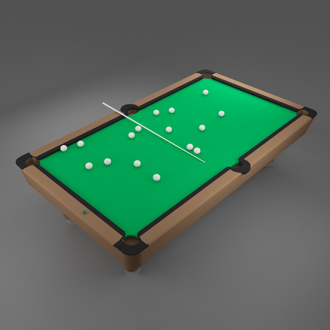 Billiard 3D Model - TurboSquid 1692322
