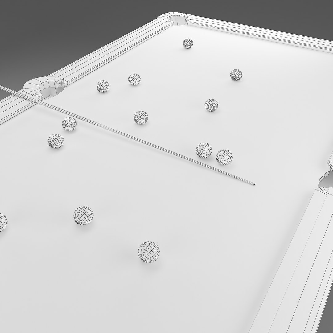 Billiard 3D Model - TurboSquid 1692322