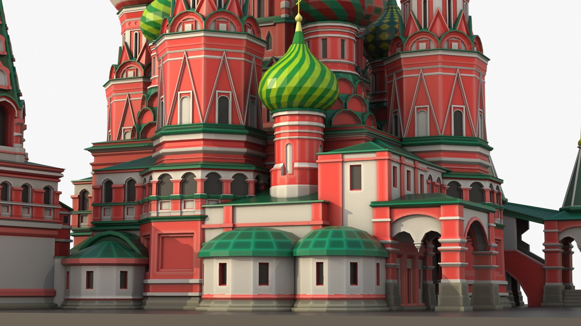 Low Poly Cartoon Model Cathedral Of St Basil 3D Model - TurboSquid 2383065