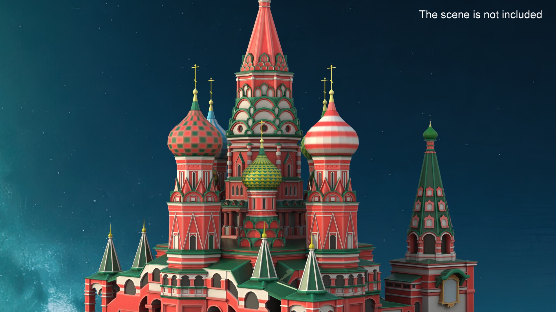 Low Poly Cartoon Model Cathedral Of St Basil 3D Model - TurboSquid 2383065