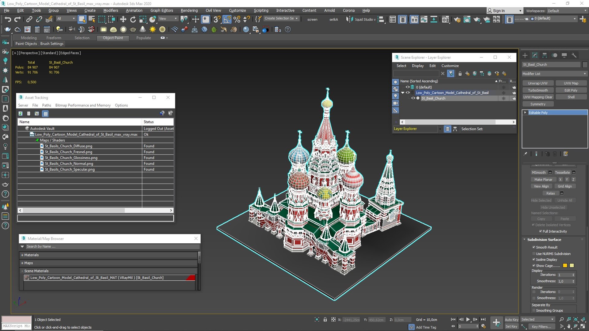 Low Poly Cartoon Model Cathedral Of St Basil 3D Model - TurboSquid 2383065