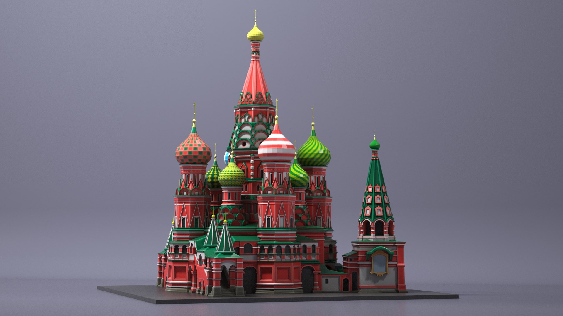 Low Poly Cartoon Model Cathedral Of St Basil 3D Model - TurboSquid 2383065