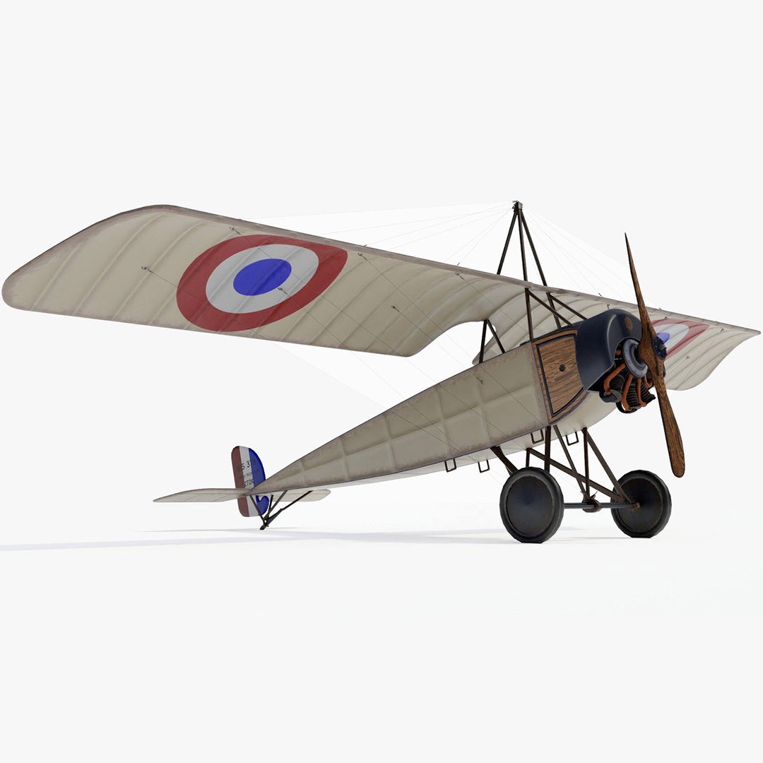 3dsmax Morane-saulnier L Type Fighter Aircraft