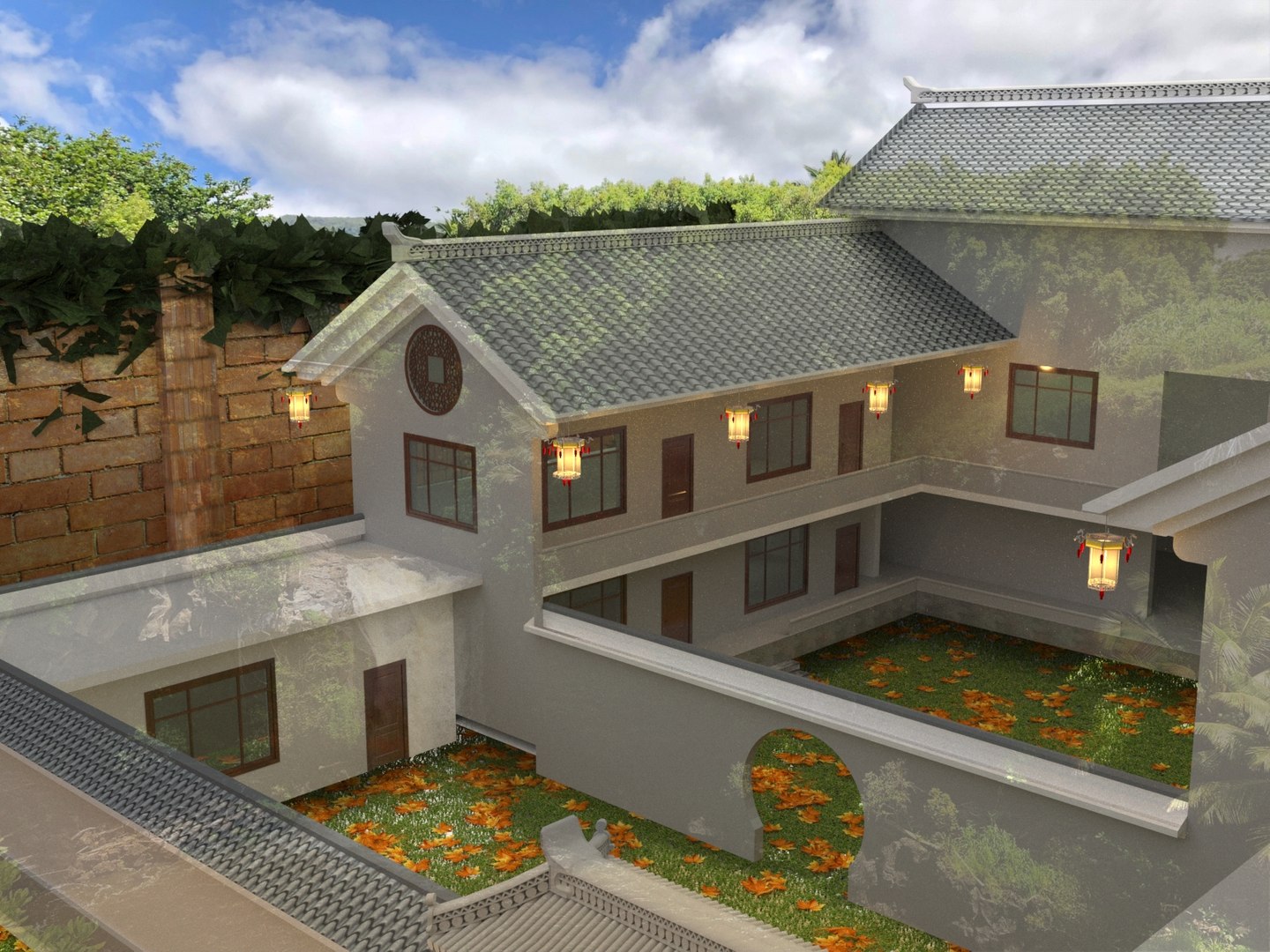3D Chinese Ancient House - TurboSquid 1611020