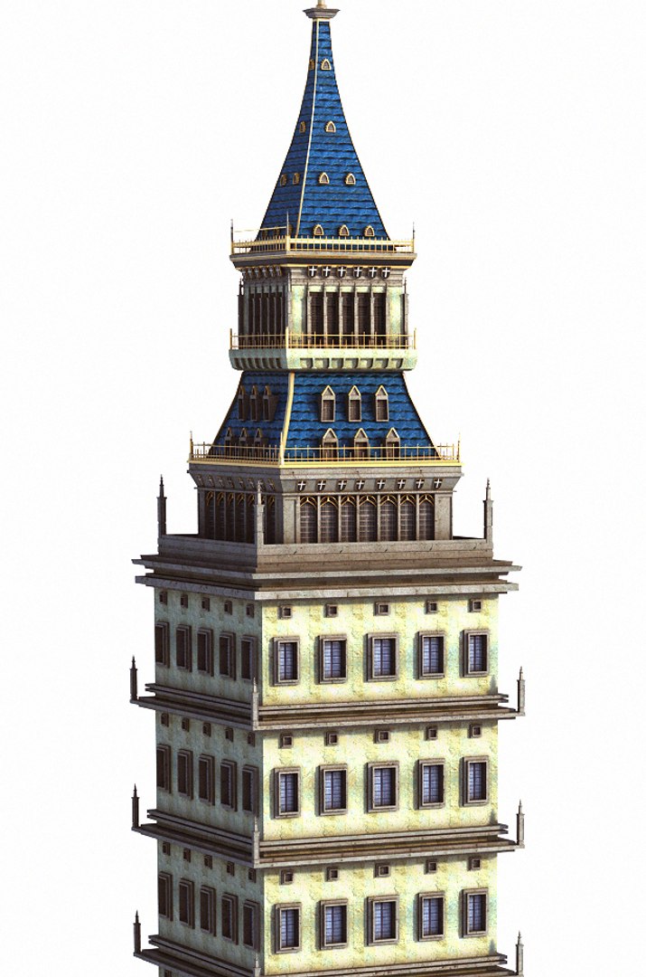 Retro Skyscraper Sky Model - TurboSquid 1174604