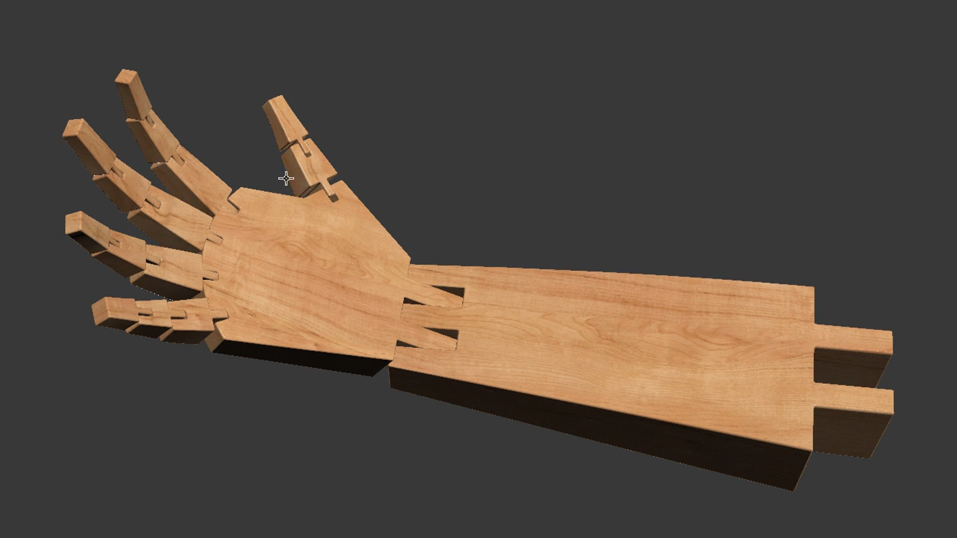 3d Arm Wooden Model