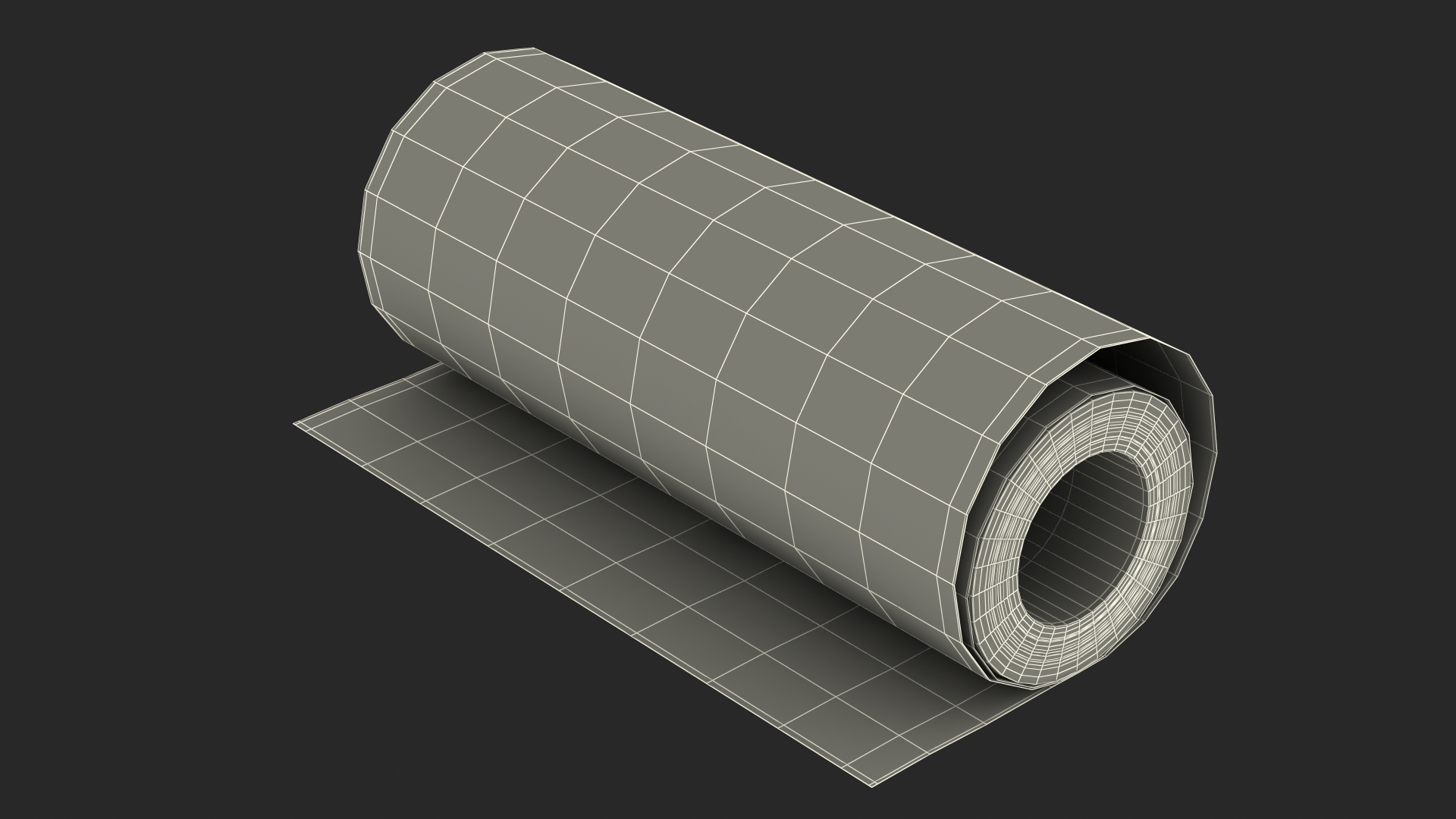 3D model Eco Kraft Wrapping Paper Roll - TurboSquid 1863159