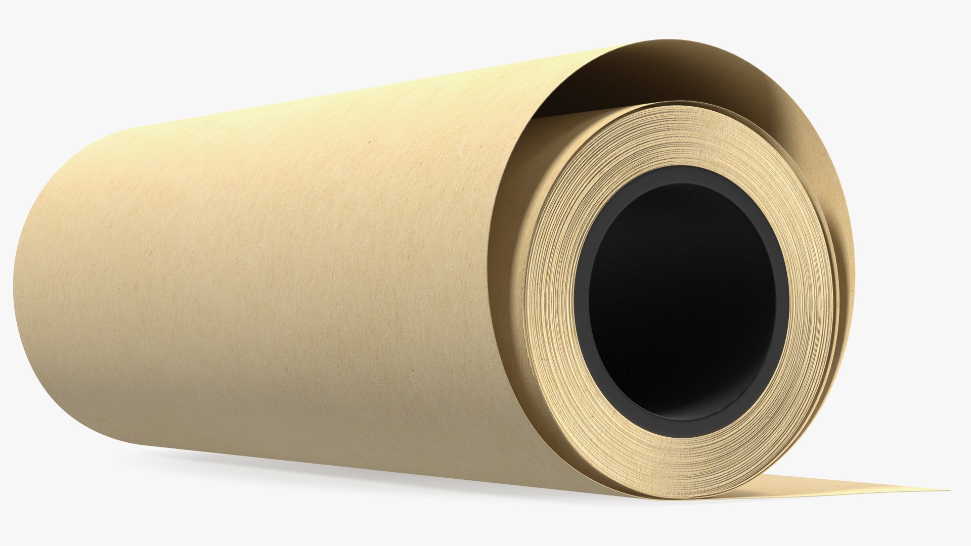 3D model Eco Kraft Wrapping Paper Roll - TurboSquid 1863159