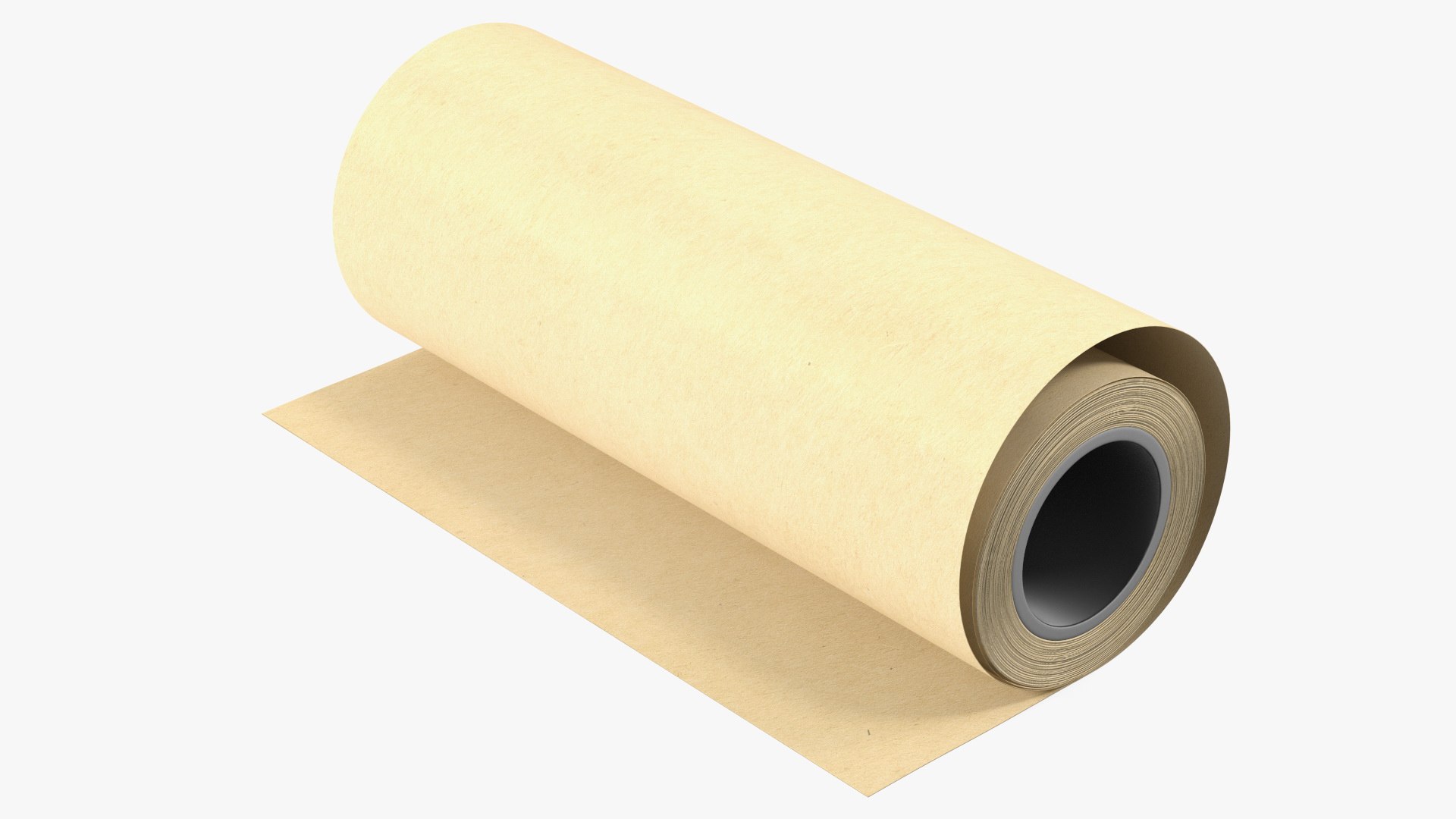 3D model Eco Kraft Wrapping Paper Roll - TurboSquid 1863159