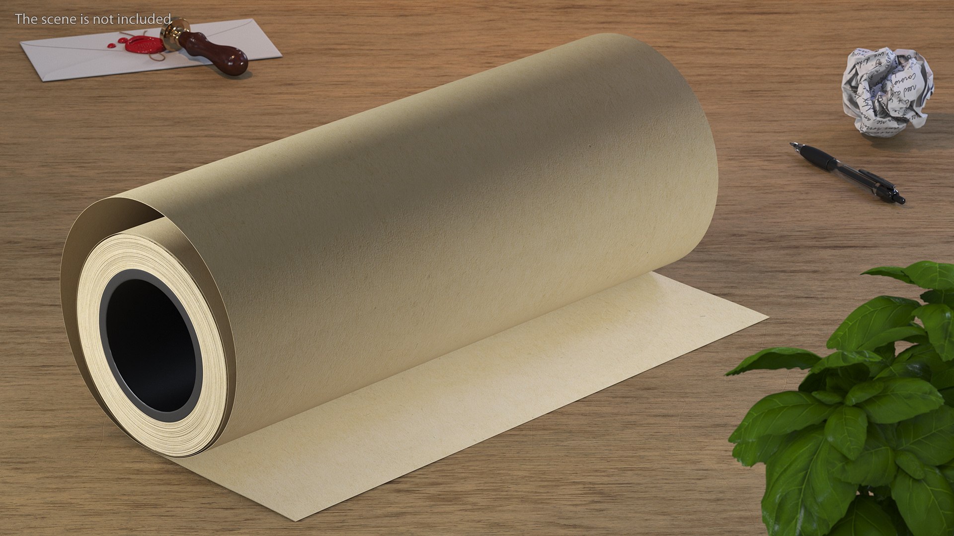 3D model Eco Kraft Wrapping Paper Roll - TurboSquid 1863159