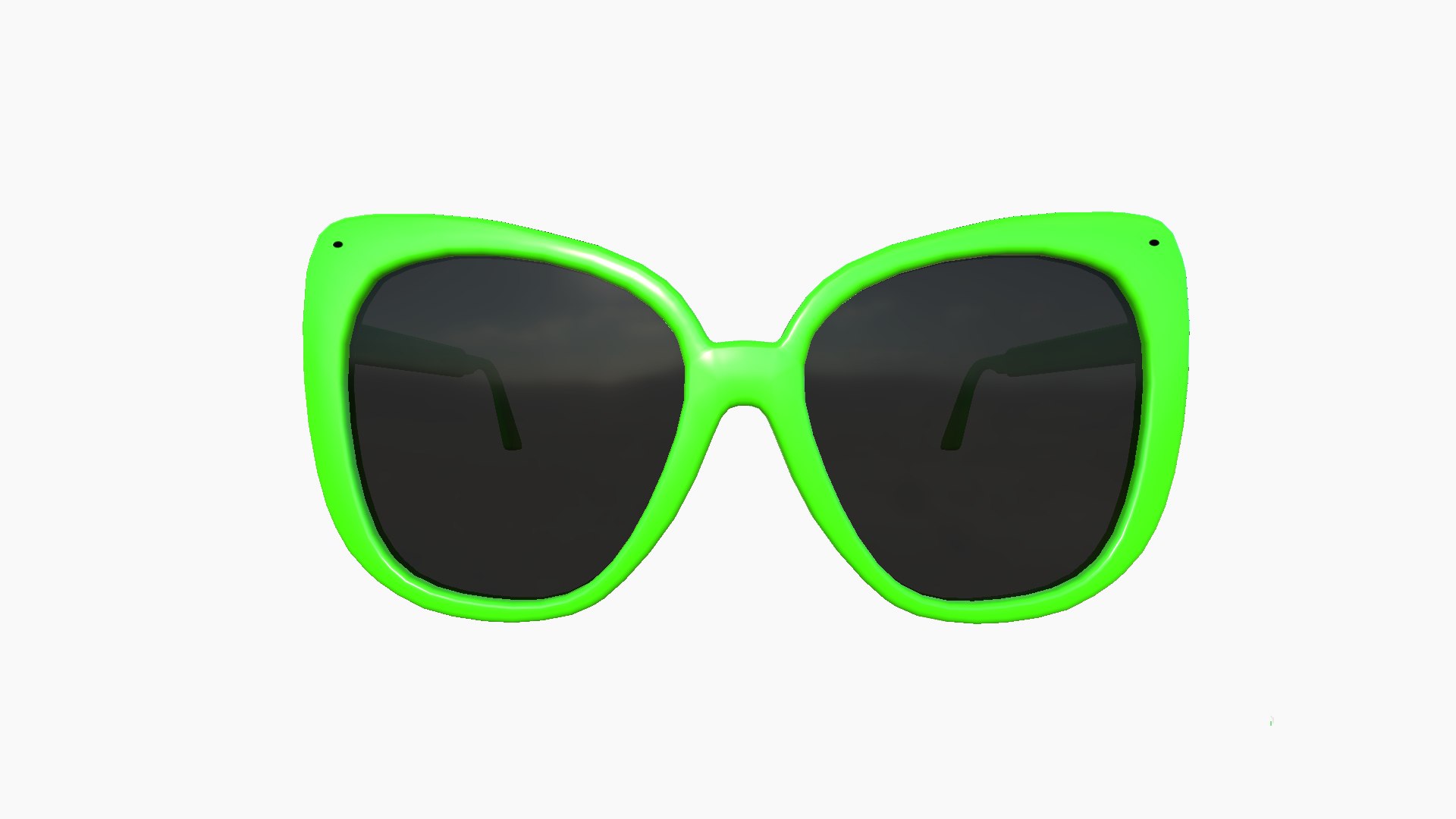 Sunglass J09 Light Green - Character Design Fashion 3D Model ...