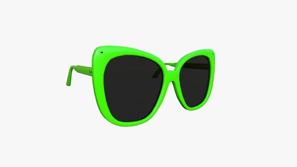 Sunglass J09 Light Green - Character Design Fashion 3D model ...