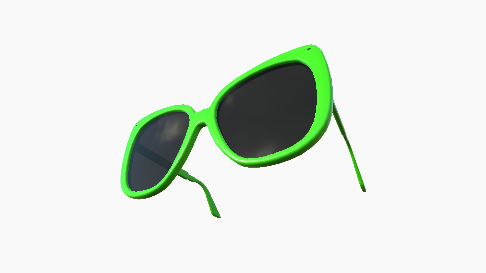 Sunglass J09 Light Green - Character Design Fashion 3D Model ...