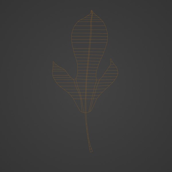 3D model Low Poly Leaf 091 - TurboSquid 1852567
