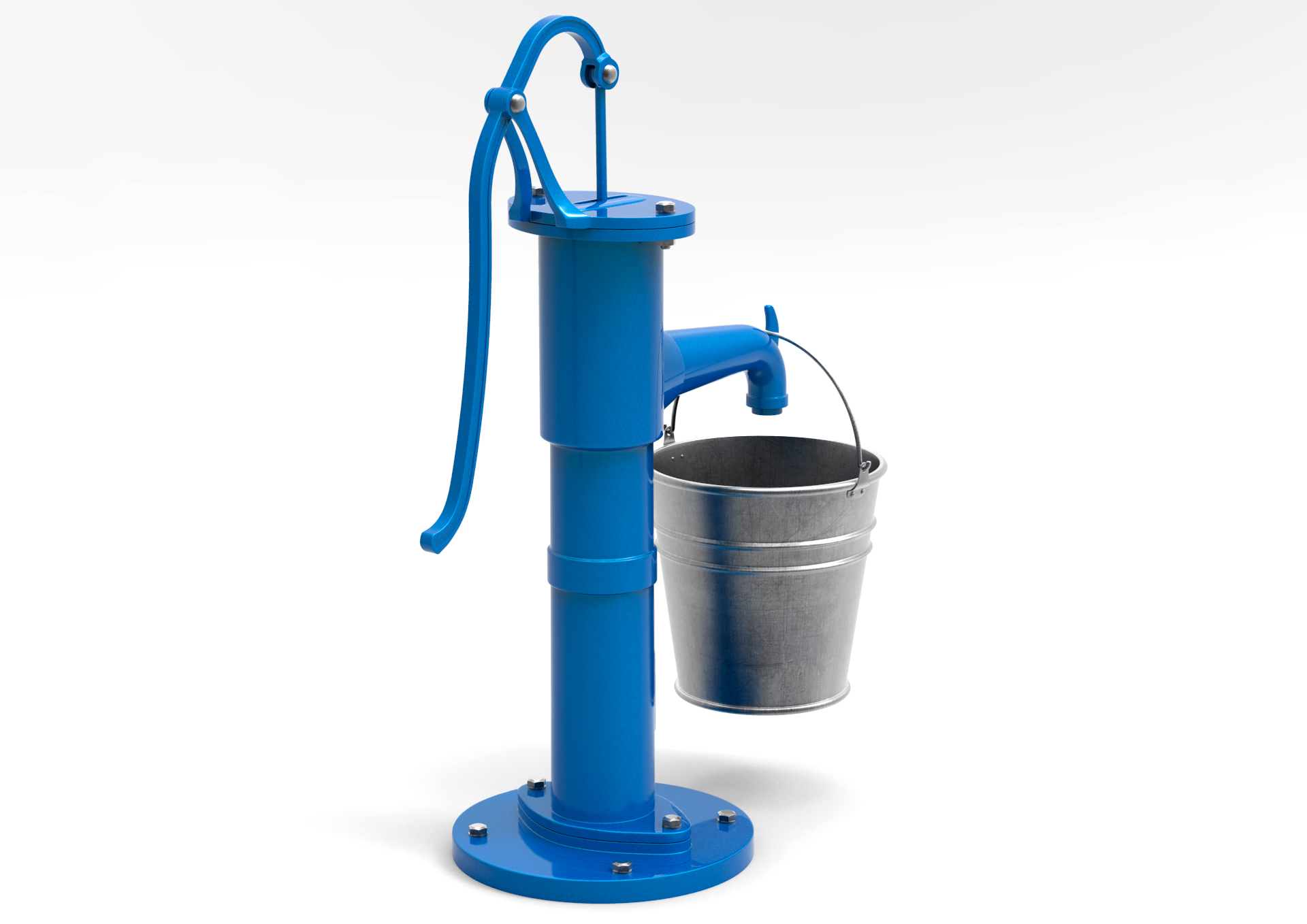 Water pump bucket model - TurboSquid 1323681