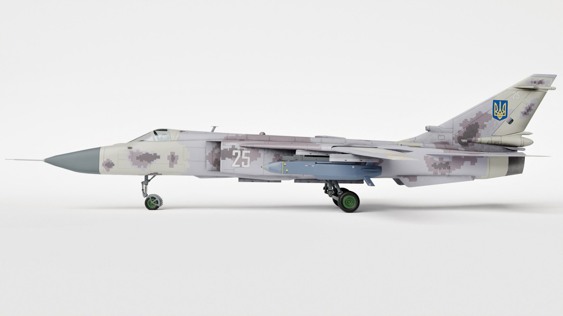 3D Ukrainian Sukhoi Su-24 Fencer - TurboSquid 2339576