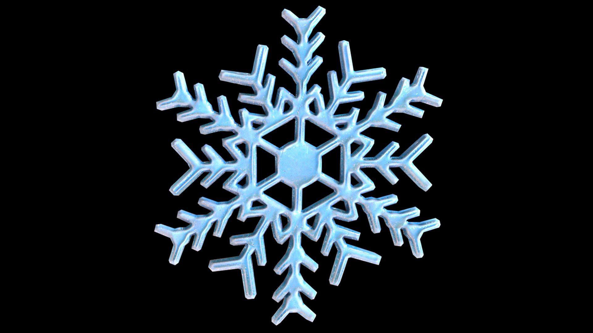 2 Different Snowflake 3D Model - TurboSquid 1653566