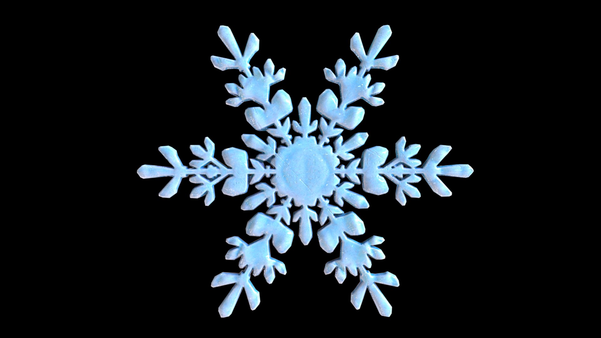 2 Different Snowflake 3D Model - TurboSquid 1653566