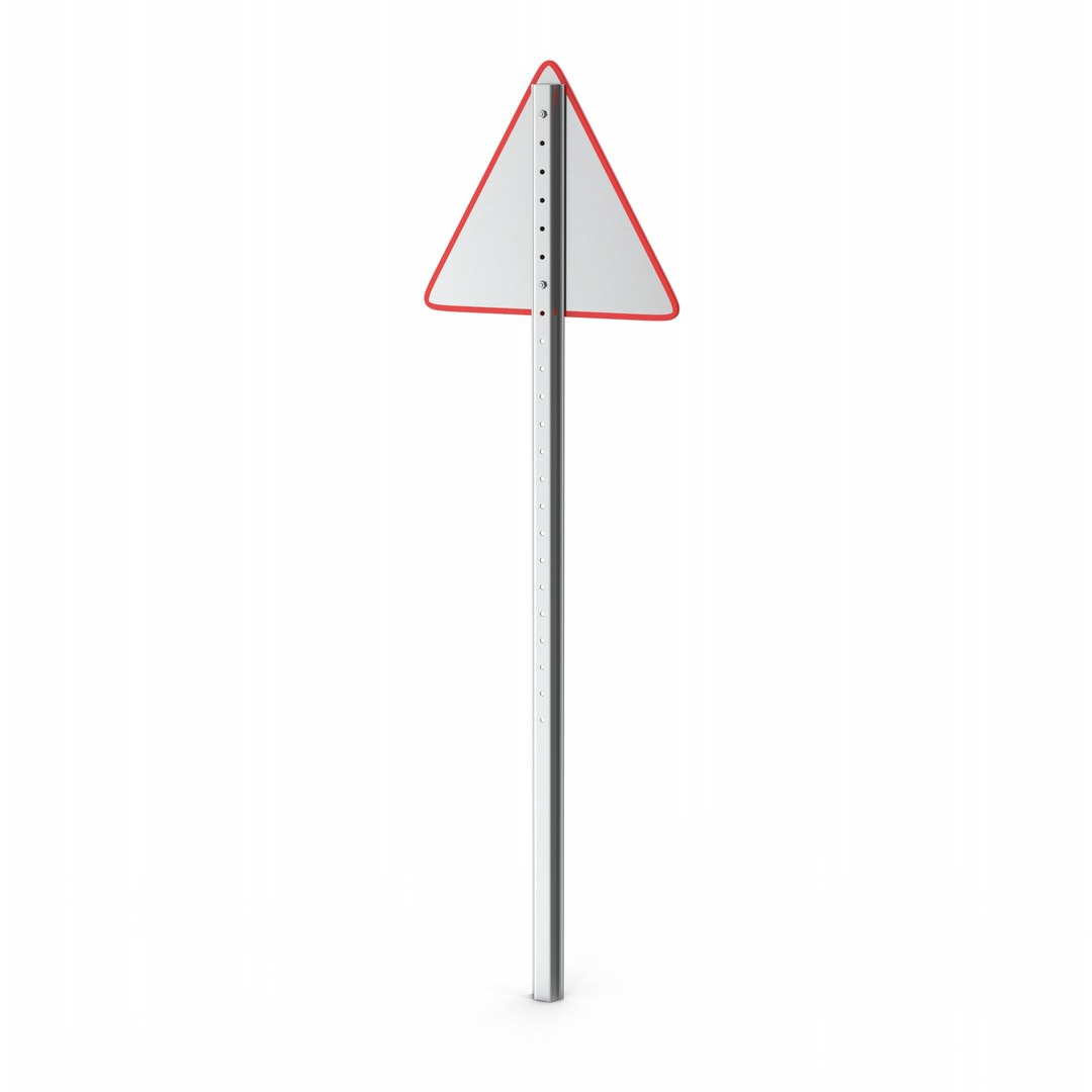 3D Danger Warning Road Sign Model - TurboSquid 2039632