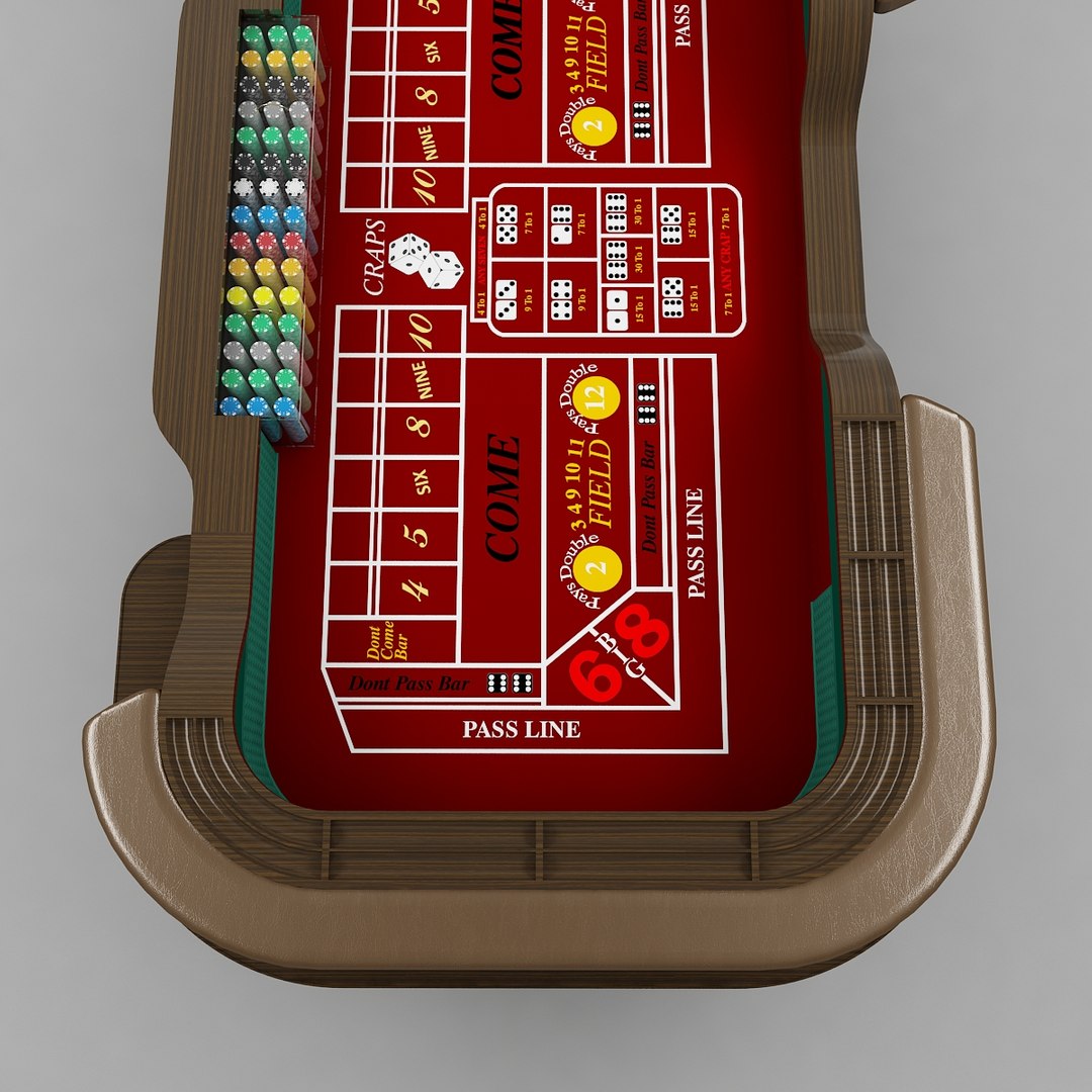 Craps Table 3 3d Model