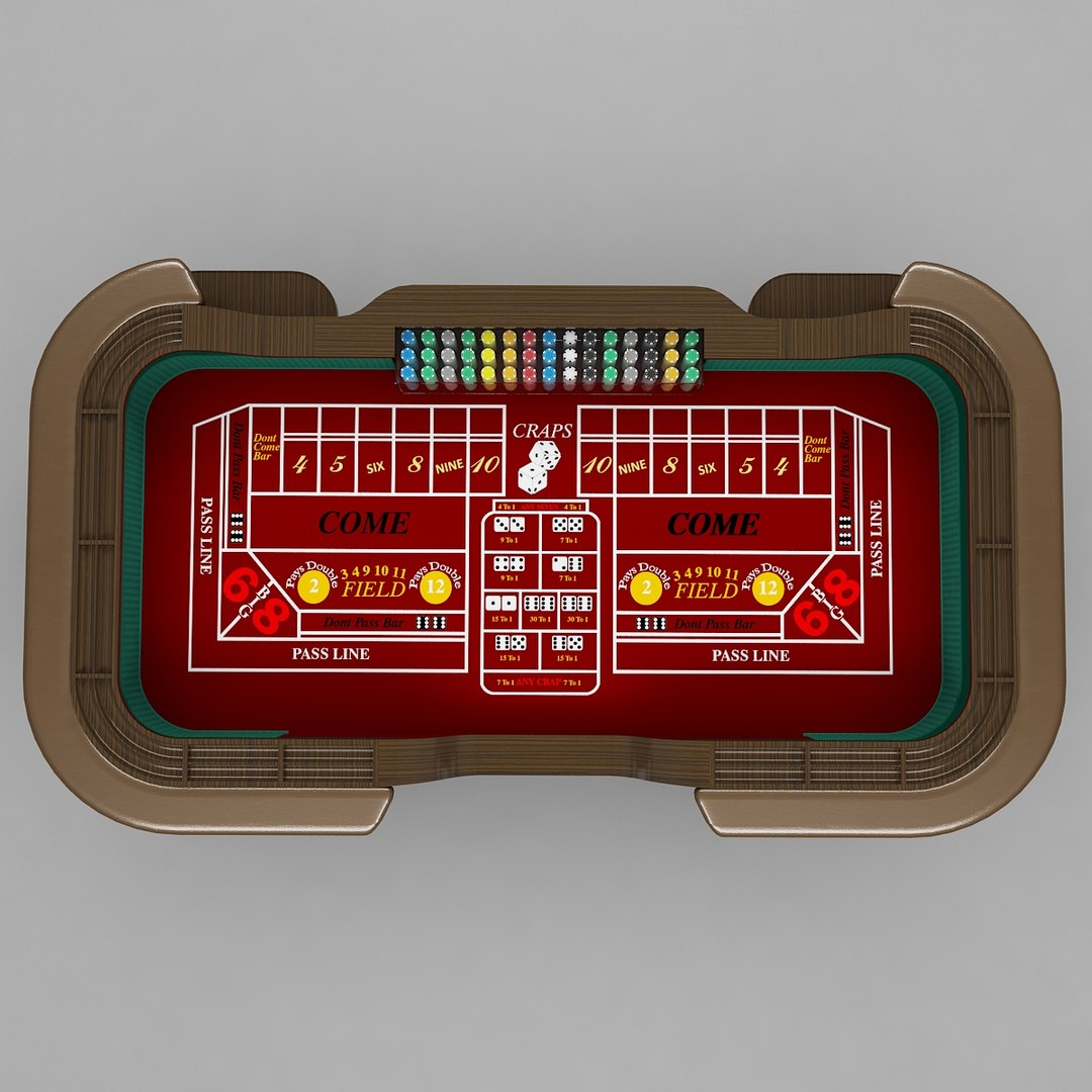 Craps Table 3 3d Model