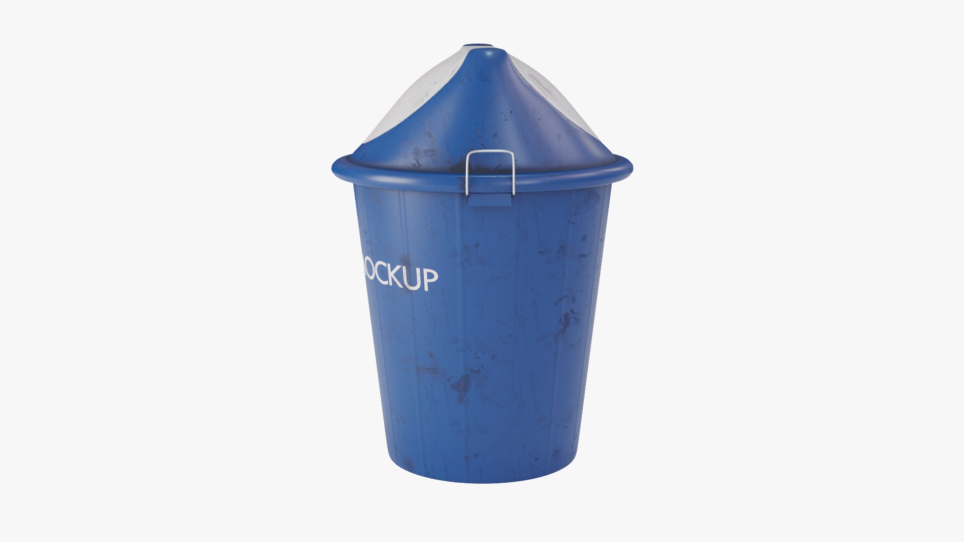 Dustbin Blue 3D Model - TurboSquid 1875539