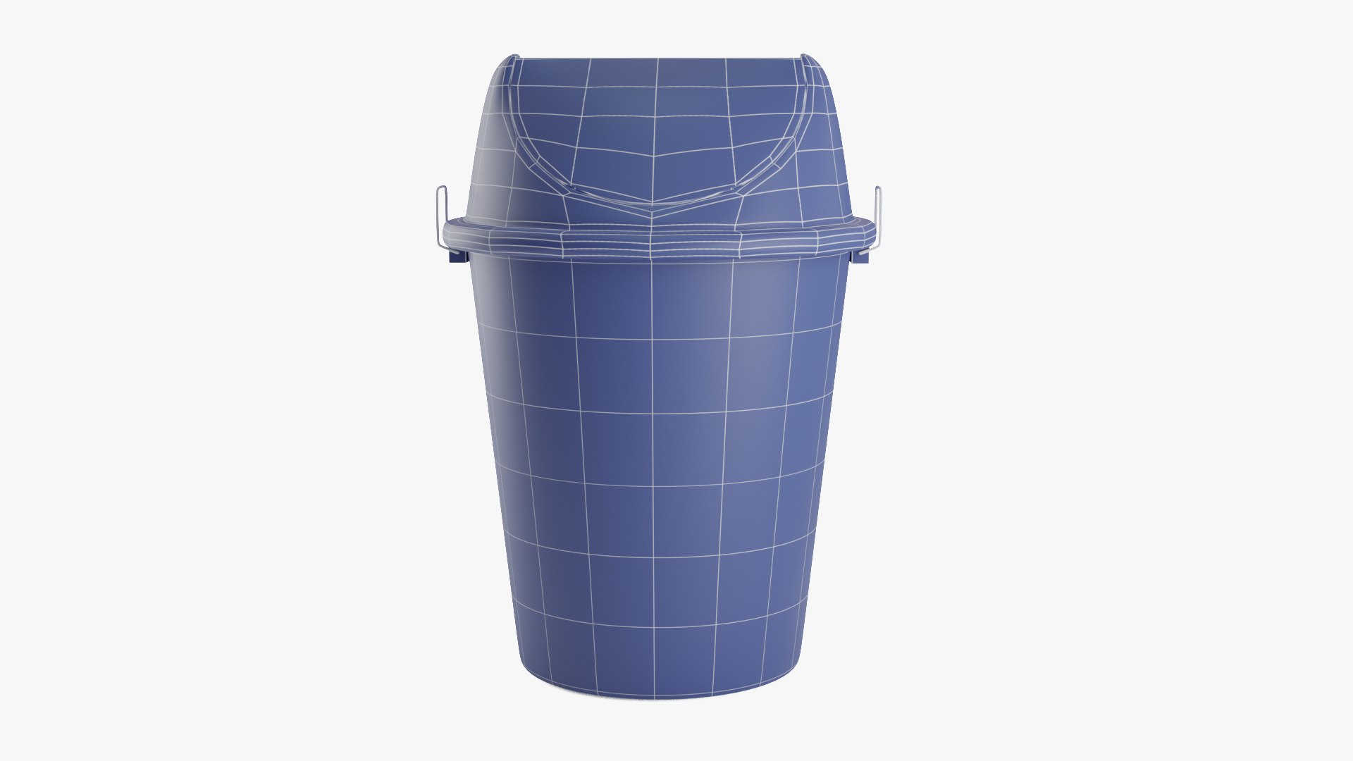 Dustbin Blue 3D Model - TurboSquid 1875539