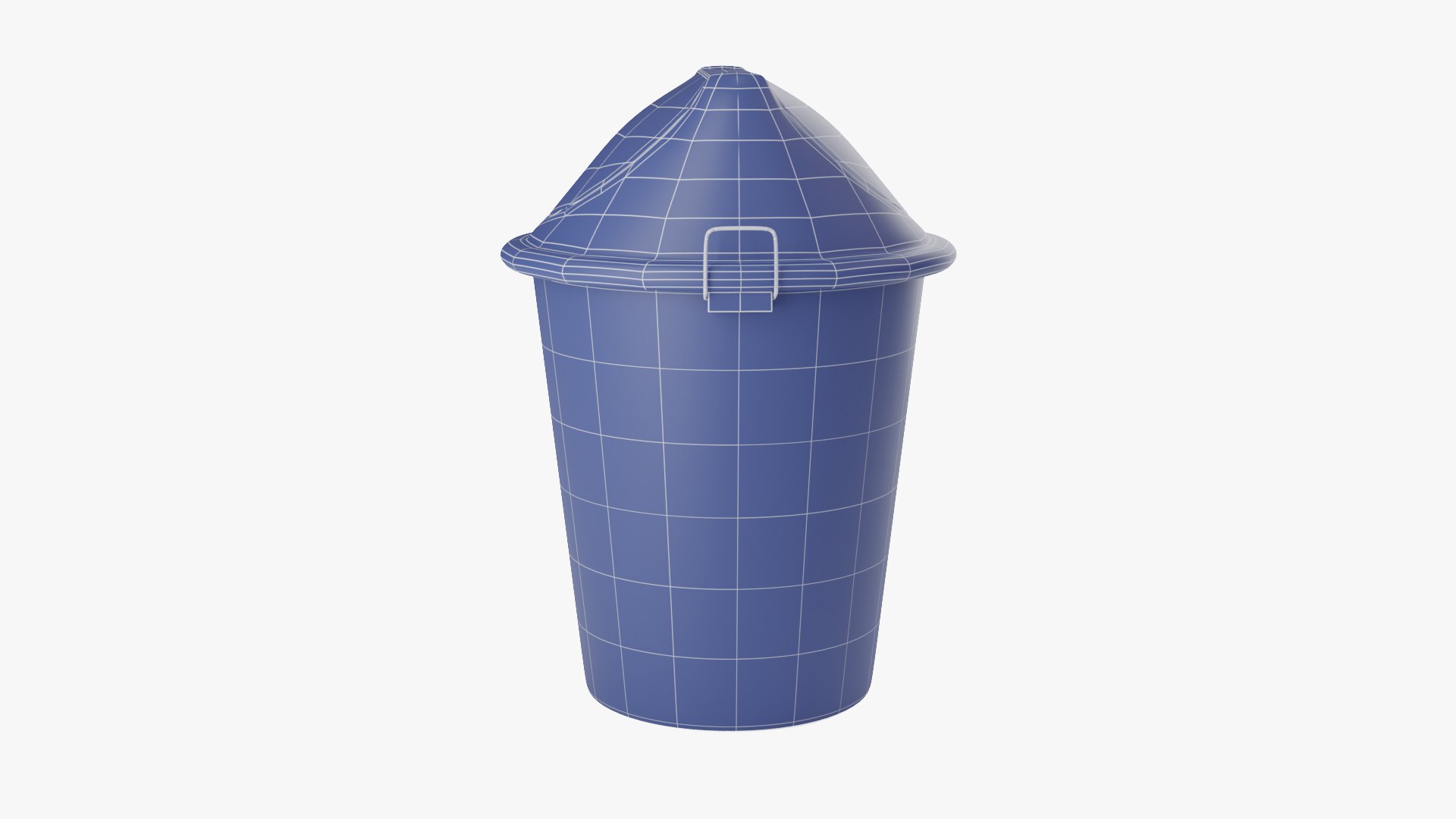 Dustbin Blue 3D Model - TurboSquid 1875539