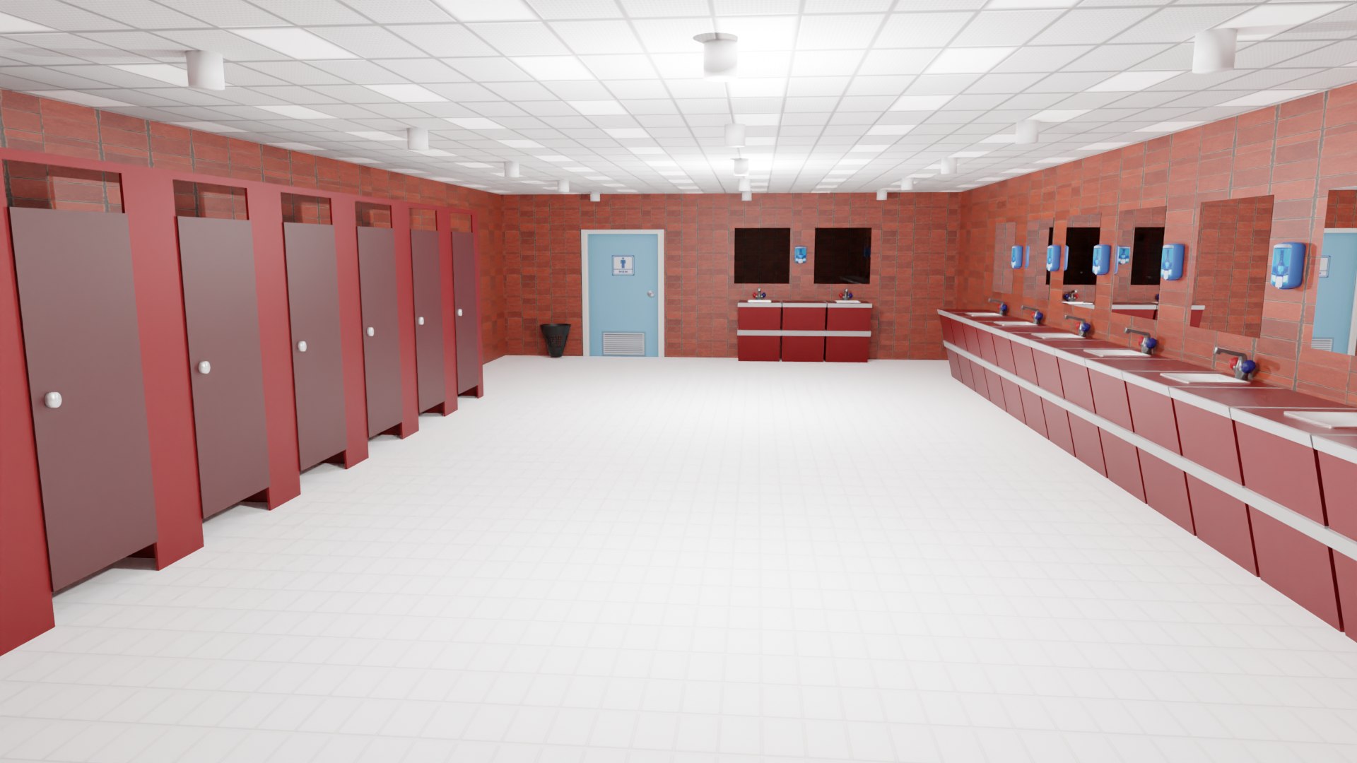 Hotel Restroom Interior 3D Model - TurboSquid 2140838