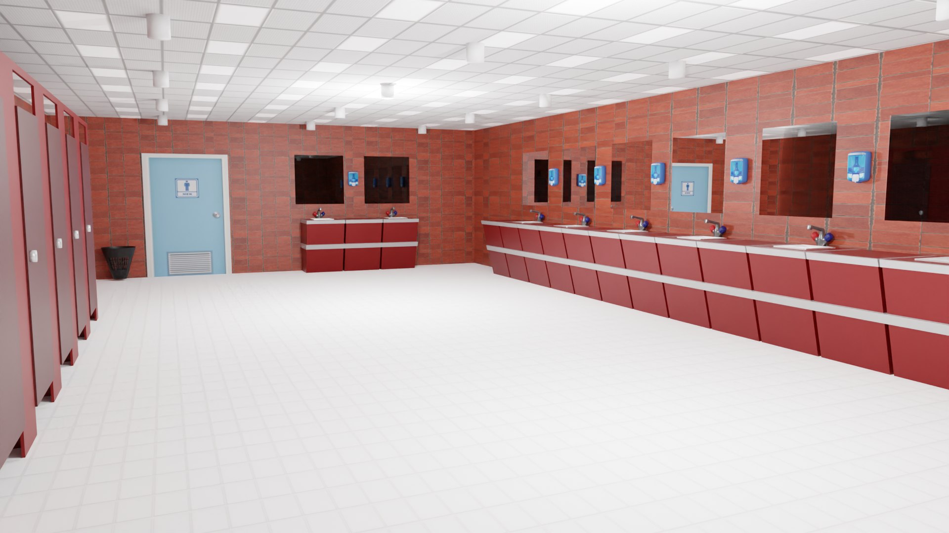 Hotel Restroom Interior 3D Model - TurboSquid 2140838