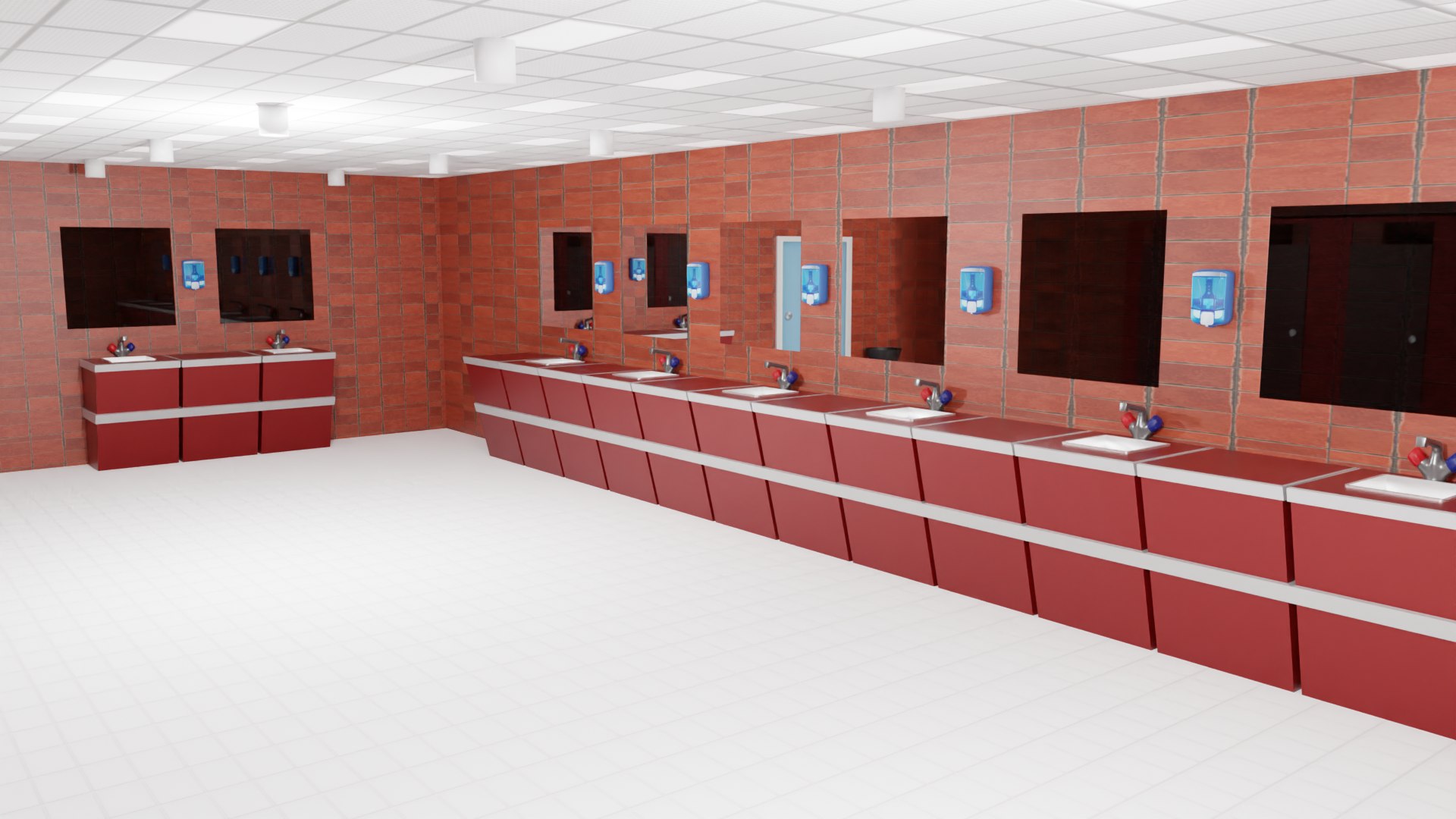 Hotel Restroom Interior 3D Model - TurboSquid 2140838
