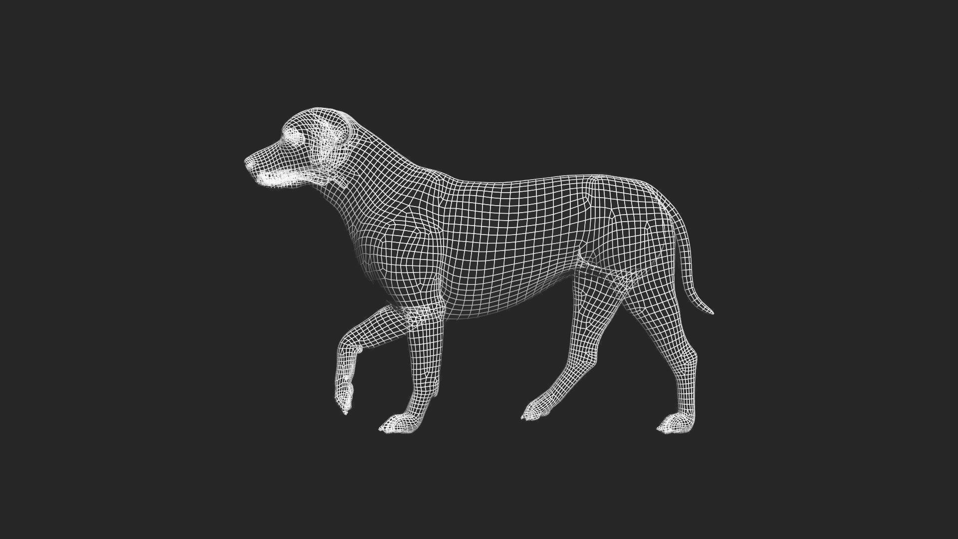 3D LAB-012 Dog Walking Model - TurboSquid 1914138