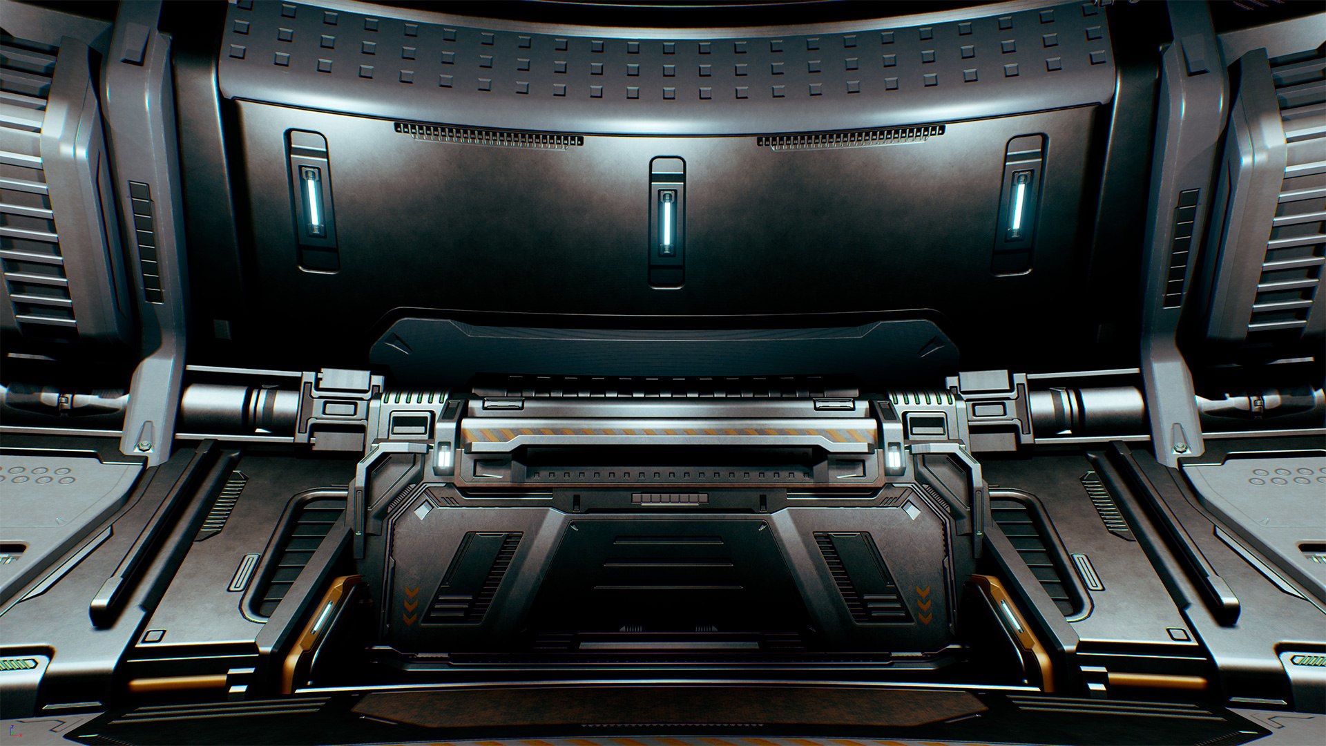 Sci-fi Hangar Scene 3D - TurboSquid 1951776