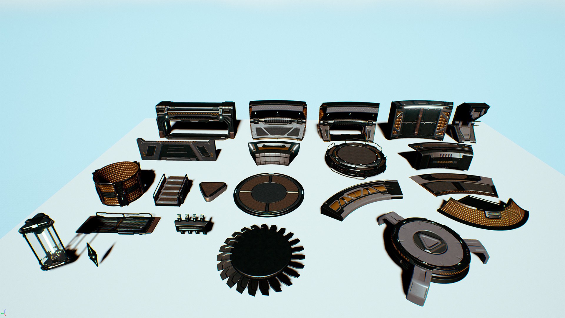 Sci-fi Hangar Scene 3D - TurboSquid 1951776