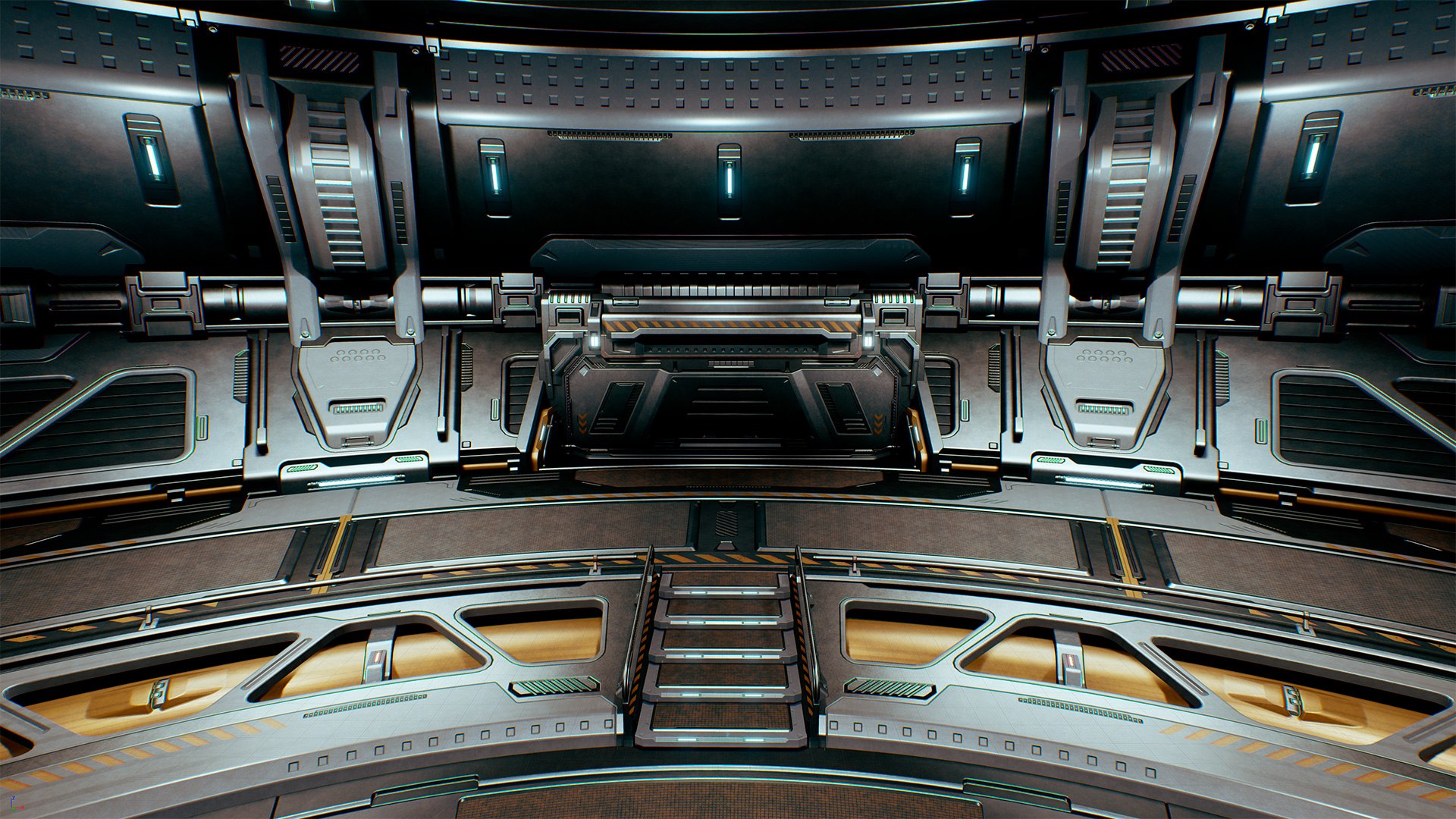 Sci-fi Hangar Scene 3D - TurboSquid 1951776