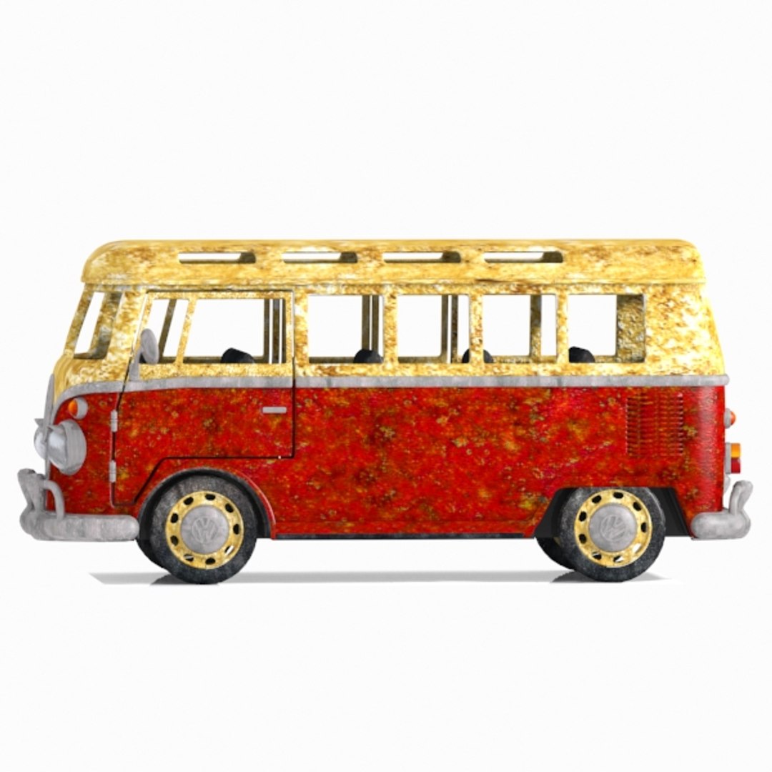 3D Wrecked Minibus Bus - TurboSquid 1548669