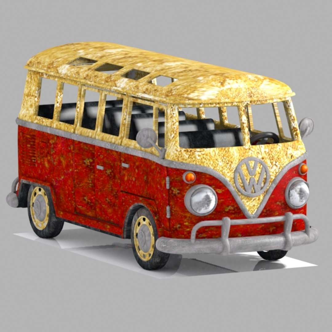 3D Wrecked Minibus Bus - TurboSquid 1548669
