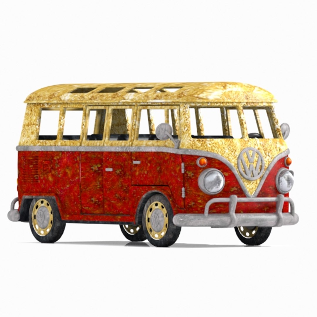 3D Wrecked Minibus Bus - TurboSquid 1548669