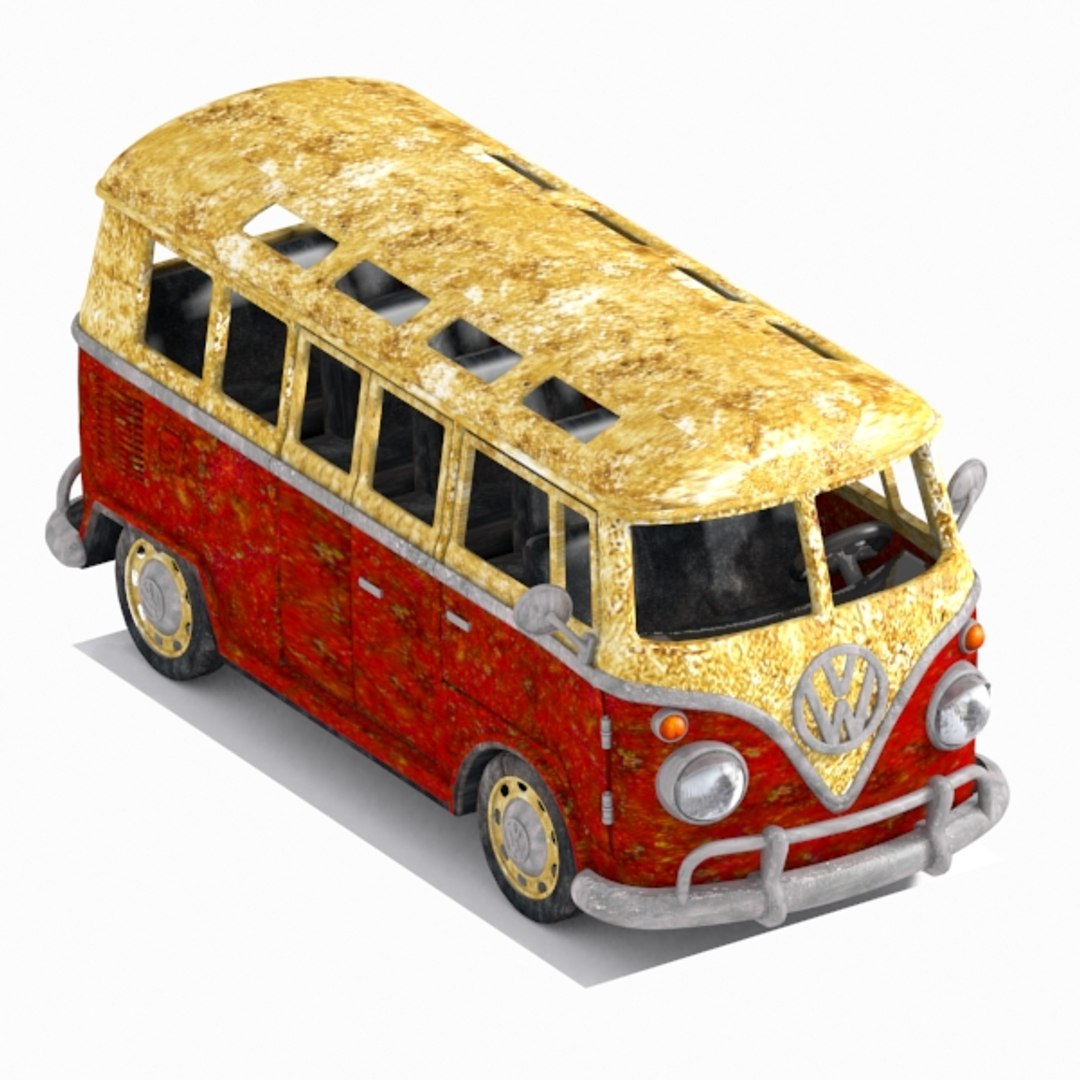 3D Wrecked Minibus Bus - TurboSquid 1548669