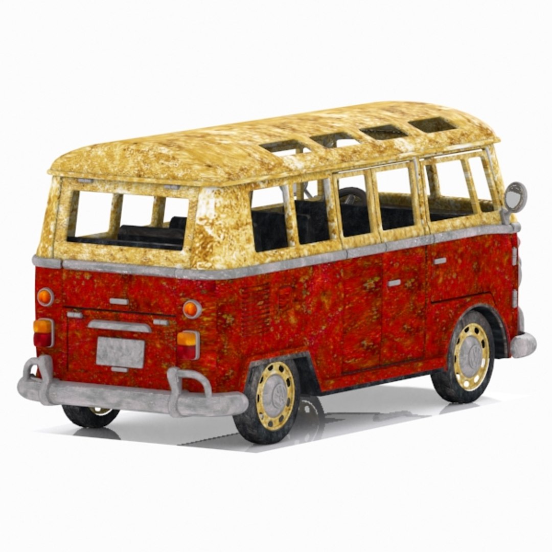 3D Wrecked Minibus Bus - TurboSquid 1548669