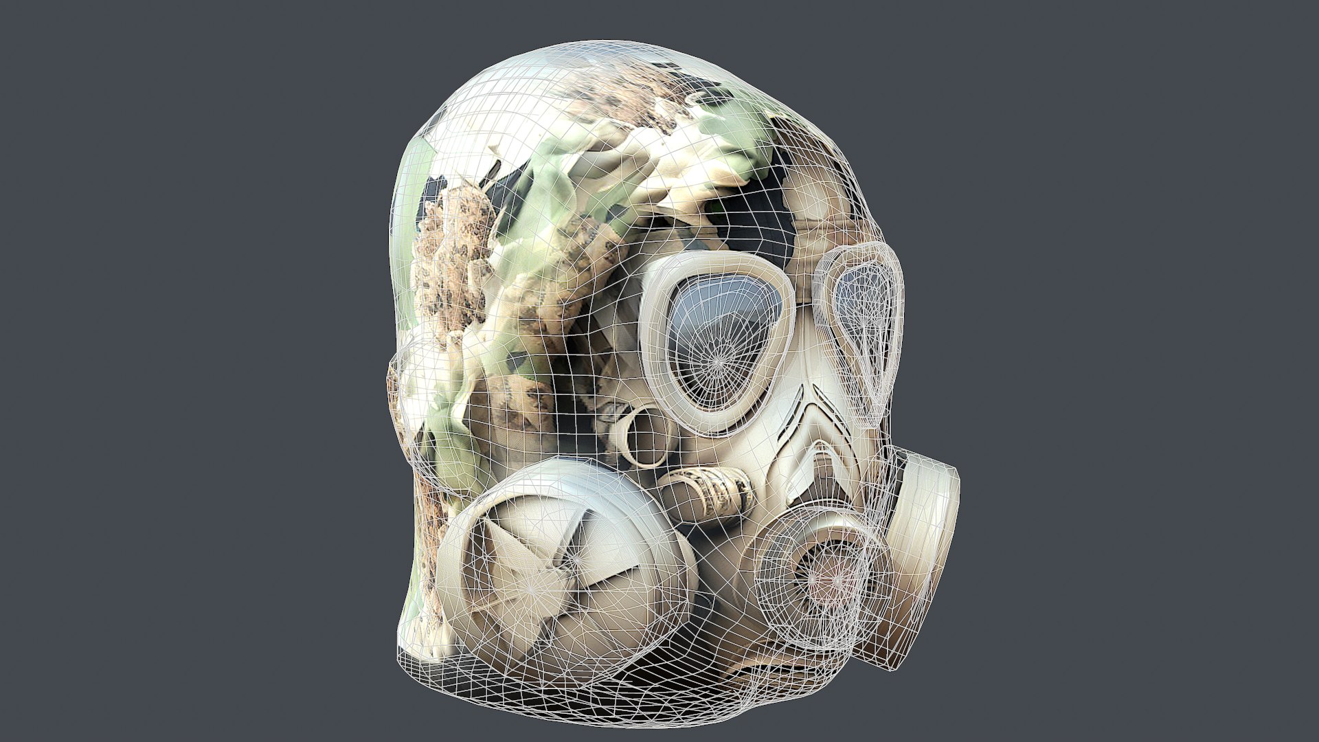 3D Gas Mask Protection Model - TurboSquid 2024368