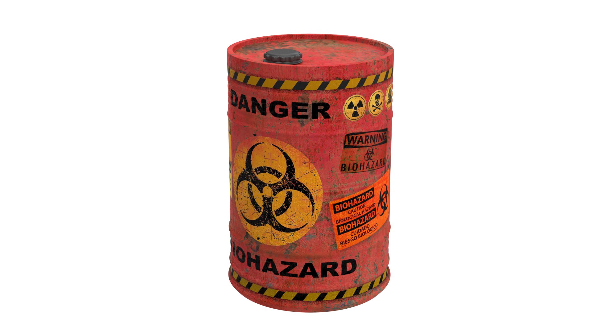 Biohazard Barrel 3D Model - TurboSquid 2411267