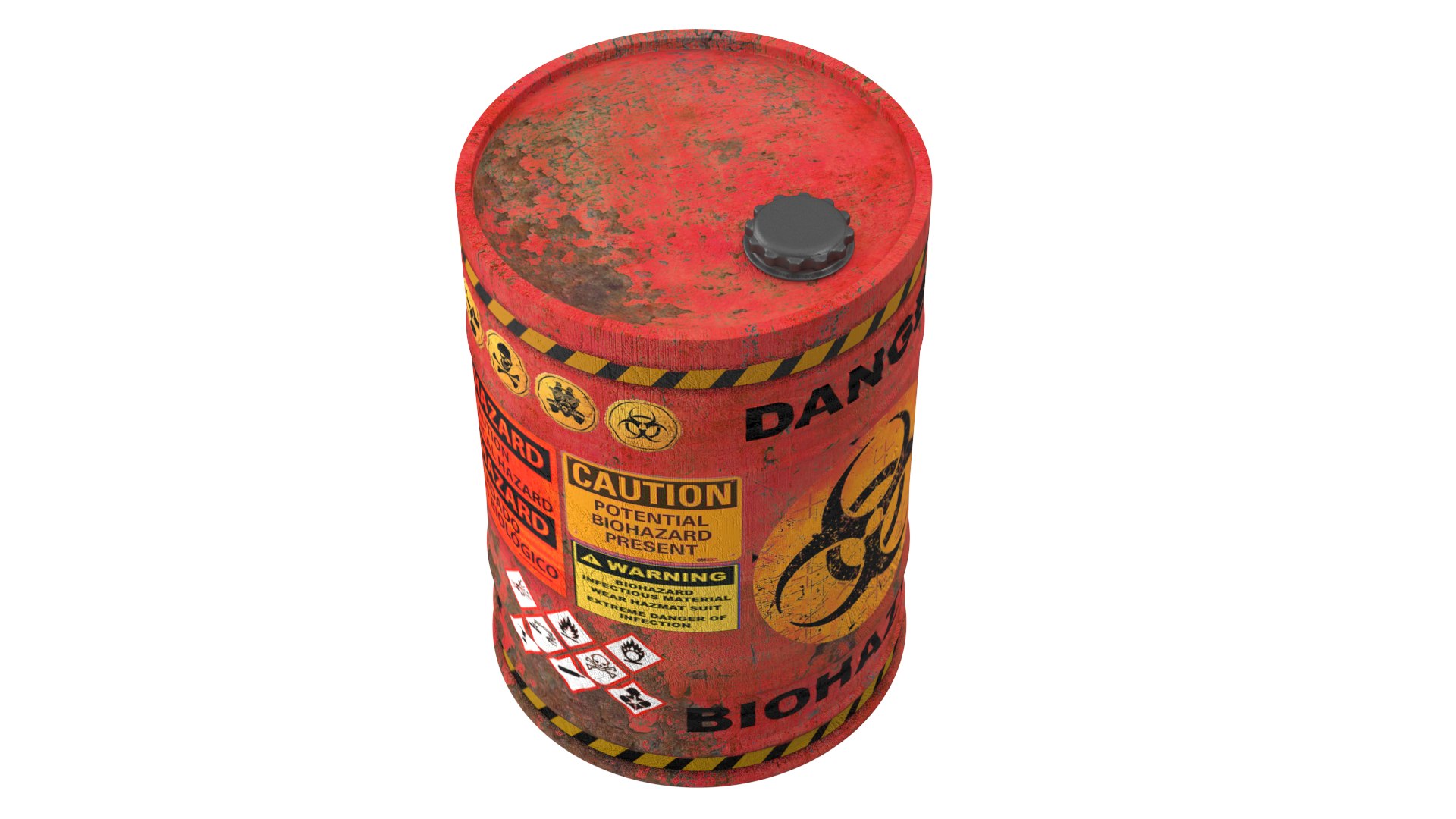 Biohazard Barrel 3D Model - TurboSquid 2411267