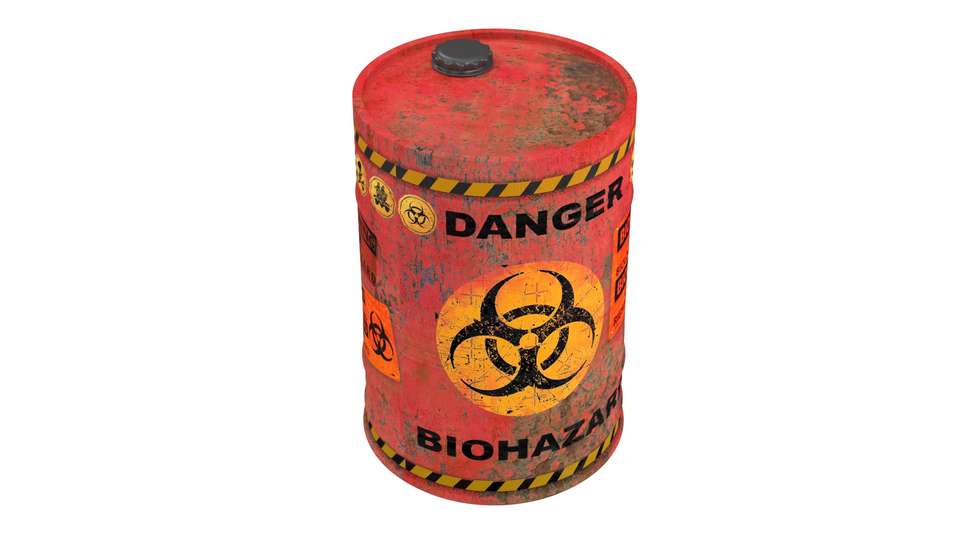 Biohazard Barrel 3D Model - TurboSquid 2411267